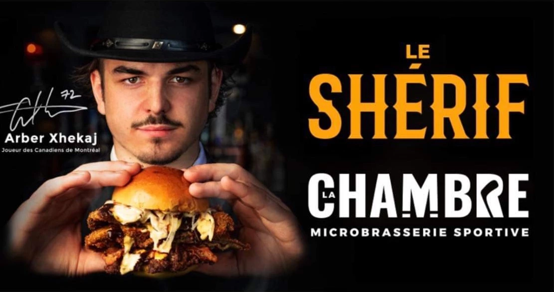 ARBER XHEKAJ launches his new burger "The Sheriff" with La Chambre ...